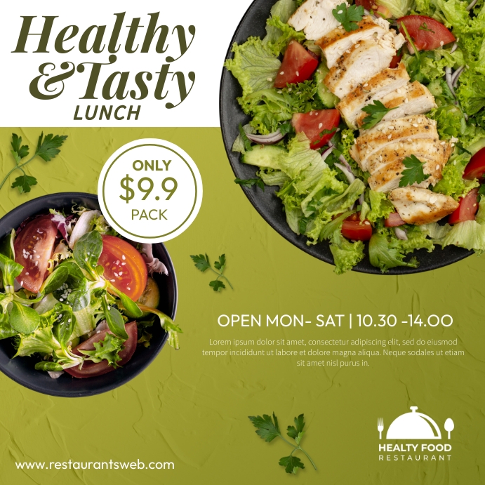 Healthy Special Menu Template | PosterMyWall