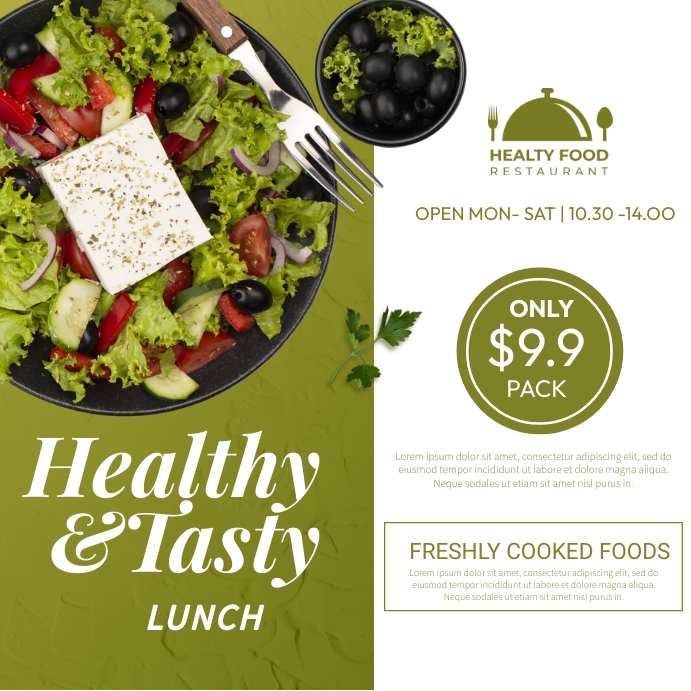 Healthy Special Menu Template | PosterMyWall