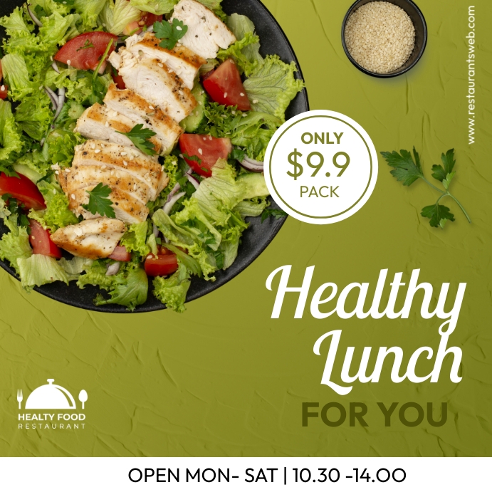 Copy of Healthy Special Menu | PosterMyWall