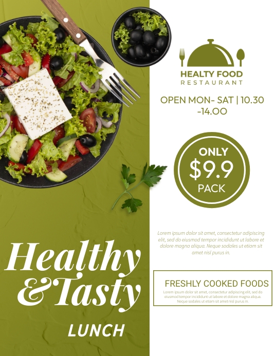 Healthy Special Menu Template | PosterMyWall