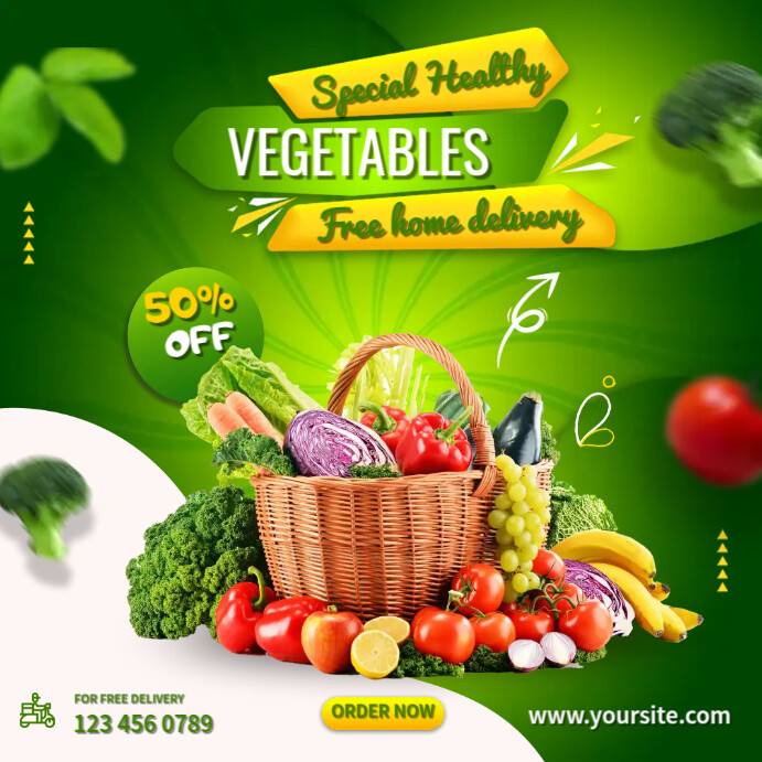 Copy of Healthy Vegetables Ads | PosterMyWall