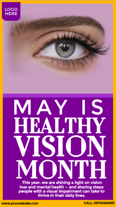 Healthy Vision Month Design Template | PosterMyWall
