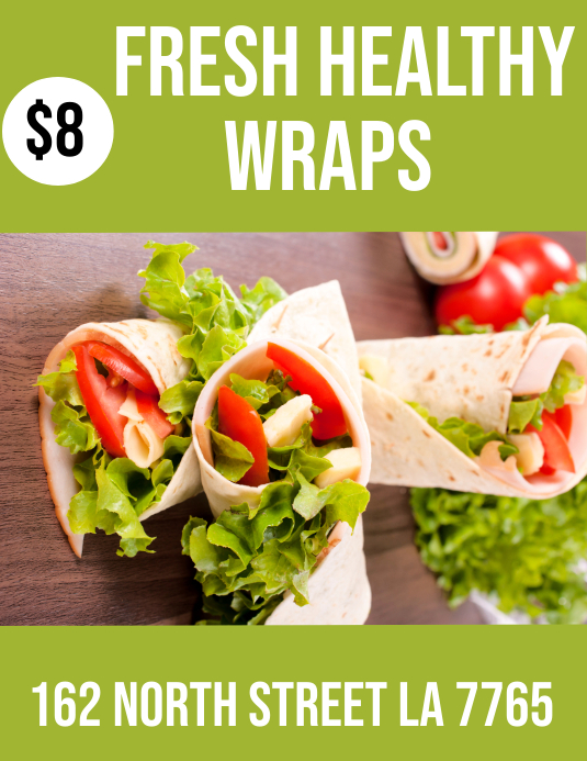 healthy wraps Template | PosterMyWall