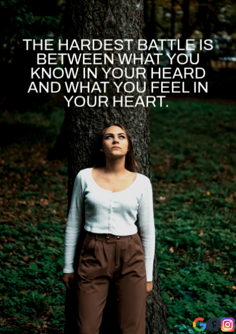 HEARD AND HEART QUOTE TEMPLATE | PosterMyWall