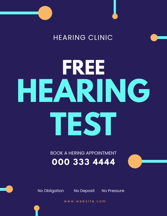 Hearing Clinic Flyer Template | PosterMyWall