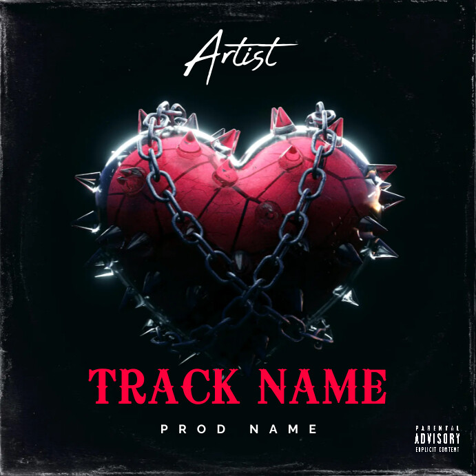 heart album cover art (1) Template | PosterMyWall