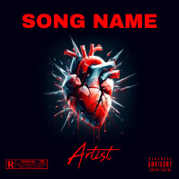 heart album cover art Template | PosterMyWall