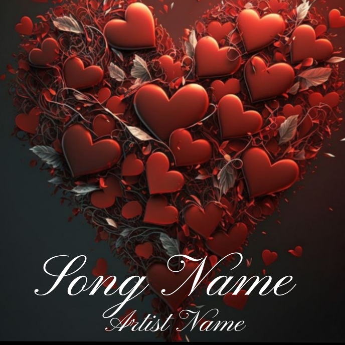 Heart Album cover Template | PosterMyWall