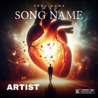 Heart Album Cover Template | PosterMyWall