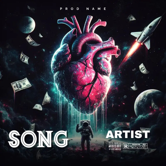 Heart Album Cover Template | PosterMyWall