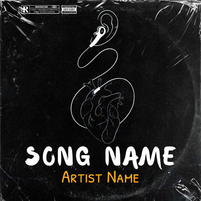 heart Album Cover music art trap mixtape rap Template | PosterMyWall