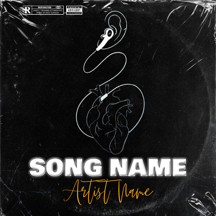 heart Album Cover music art trap mixtape rap Template | PosterMyWall