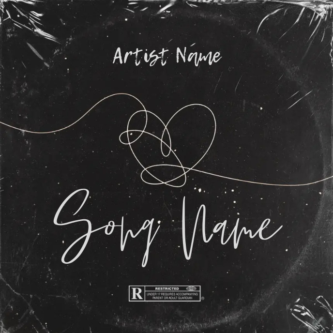 heart Album Cover music art trap mixtape rap Template | PosterMyWall