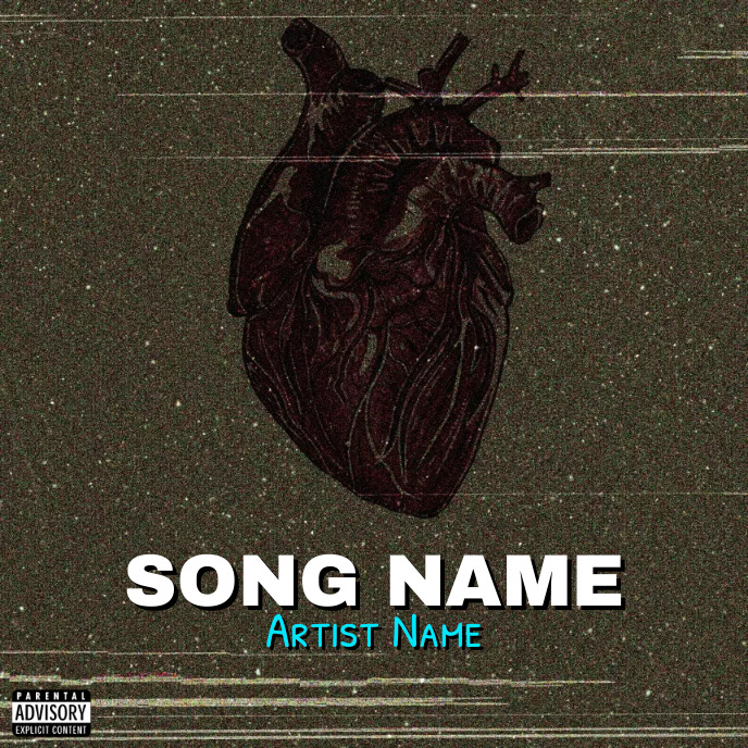 heart Album Cover music art trap mixtape rap Template | PosterMyWall