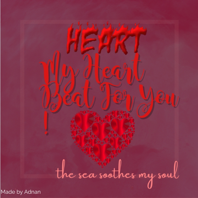 Heart Beat Template | PosterMyWall