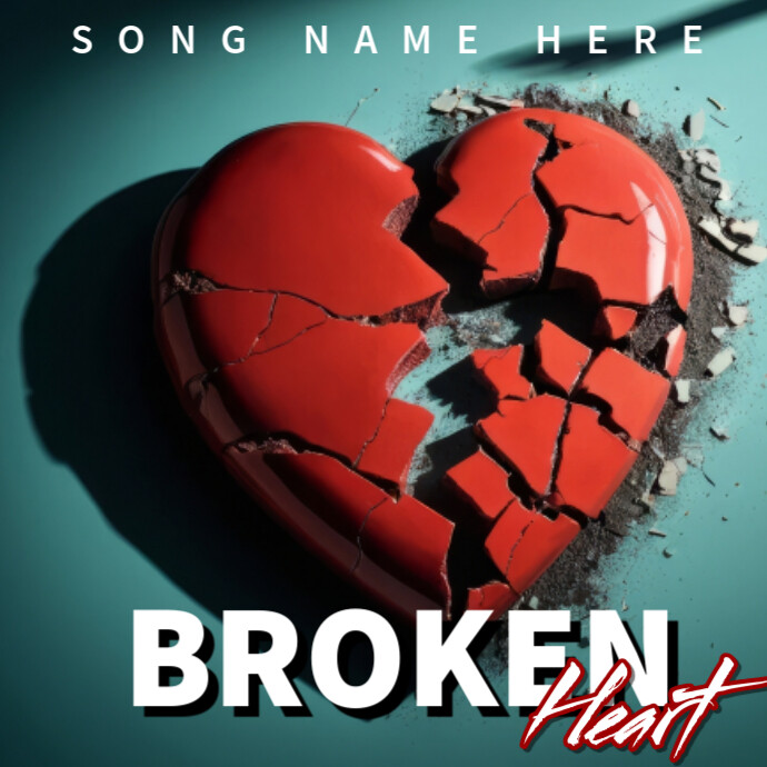 Heart Broken Album Cover เทมเพลต | PosterMyWall