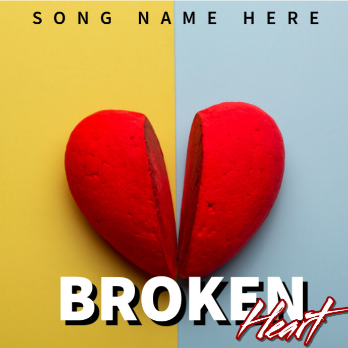 Heart Broken Album Cover Template | PosterMyWall