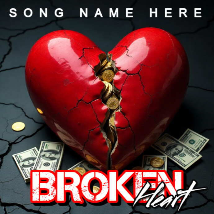 heart broken Template | PosterMyWall