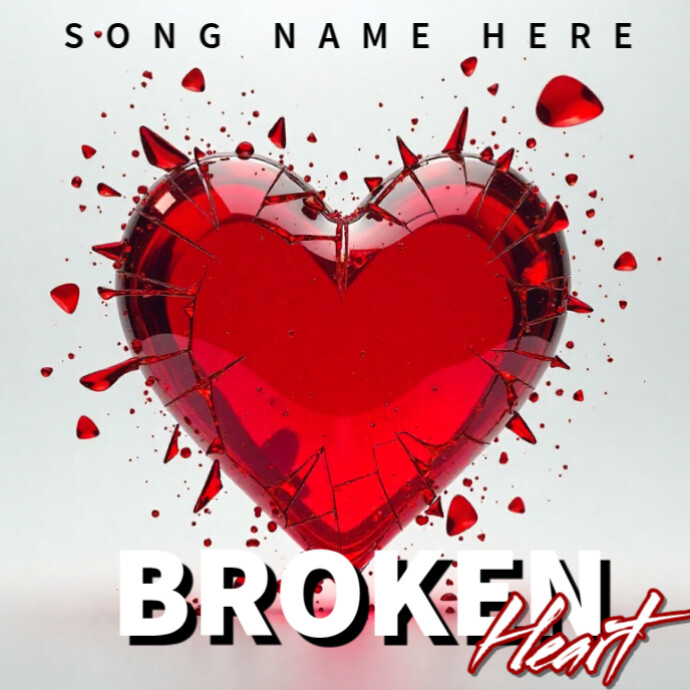 heart broken Template | PosterMyWall