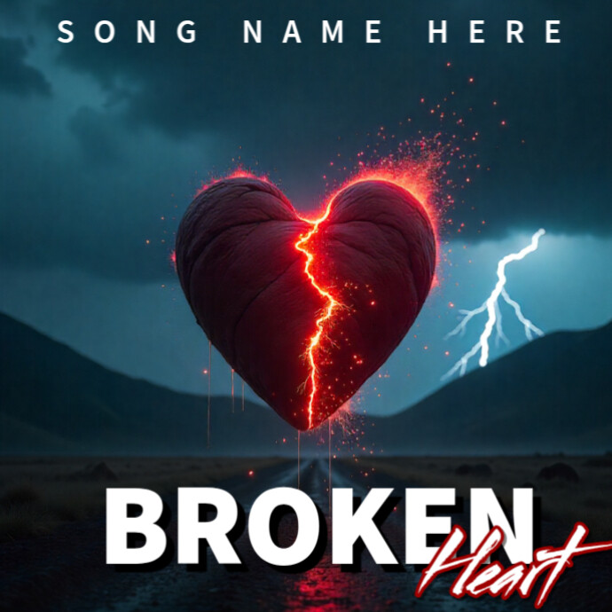 Copy of Heart Broken | PosterMyWall