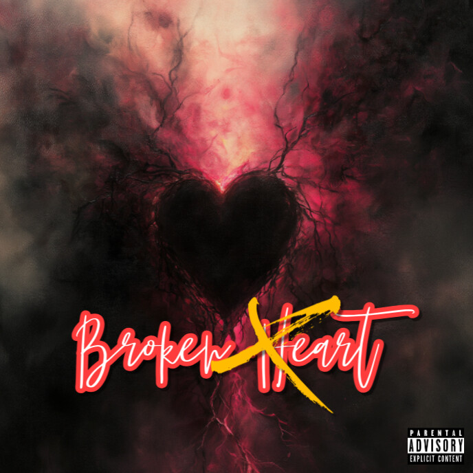 Heart Broken Template | PosterMyWall