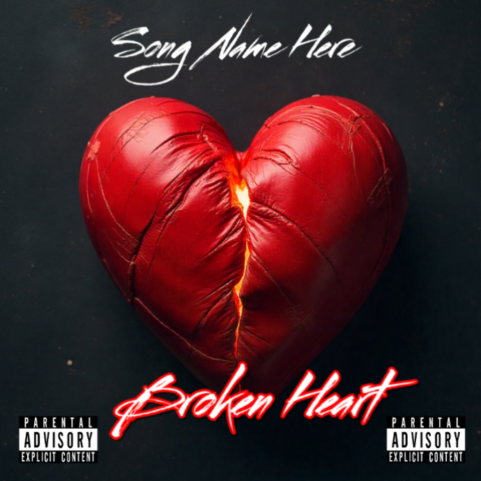 Heart Broken Template | PosterMyWall