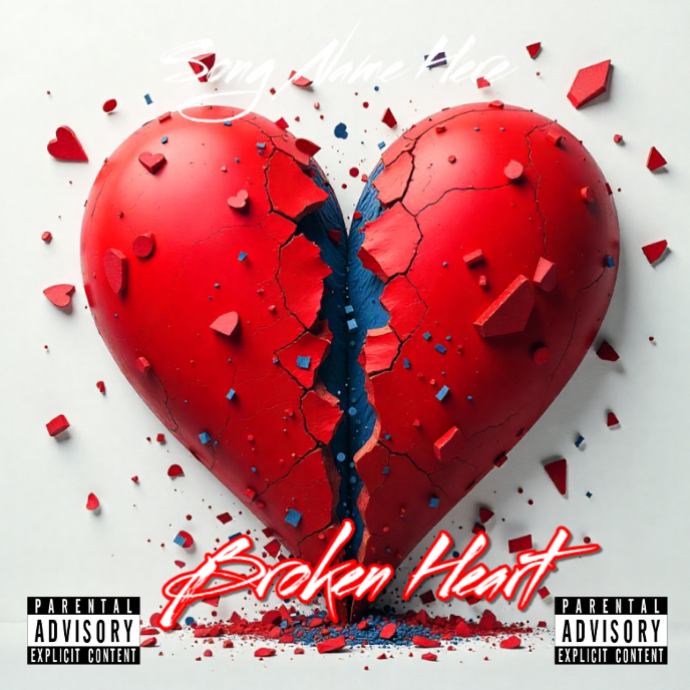 Heart Broken Template | PosterMyWall