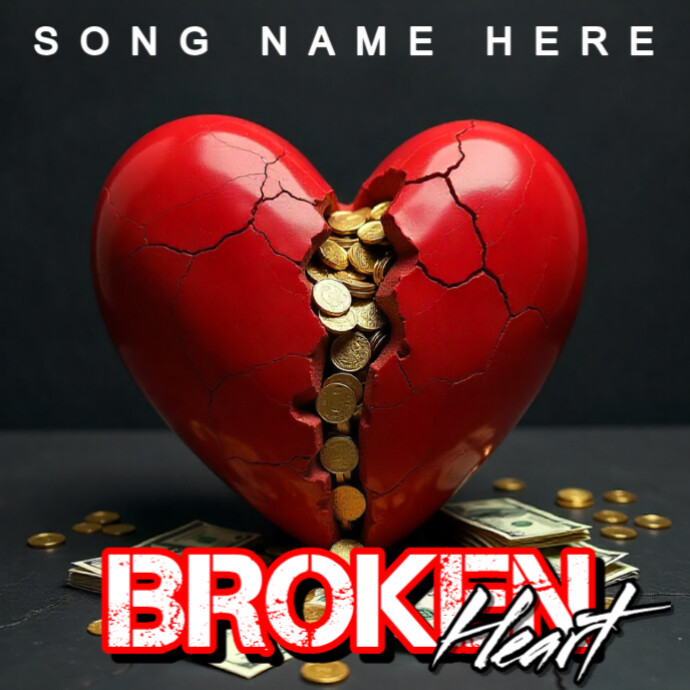 heart broken Template | PosterMyWall