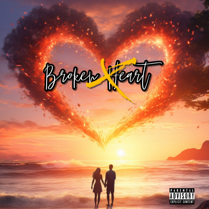 Heart Broken Template | PosterMyWall