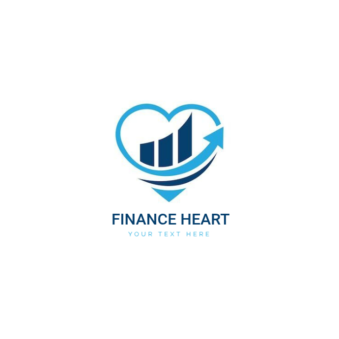 HEART FINANCE MARKETING LOGO DESIGN Template | PosterMyWall