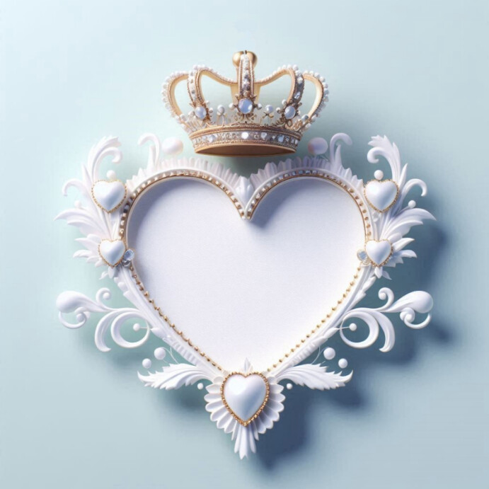 Heart frame Template | PosterMyWall