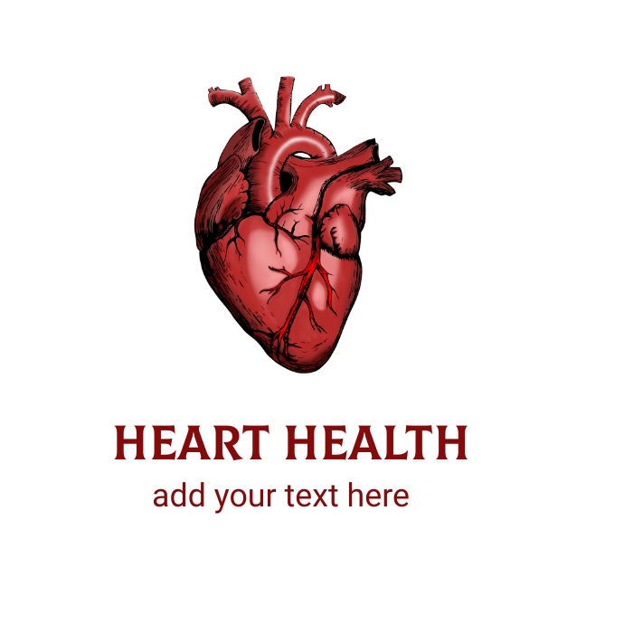 Copy of heart health health logo medical logo | PosterMyWall