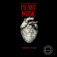Heart Album Cover Template | PosterMyWall