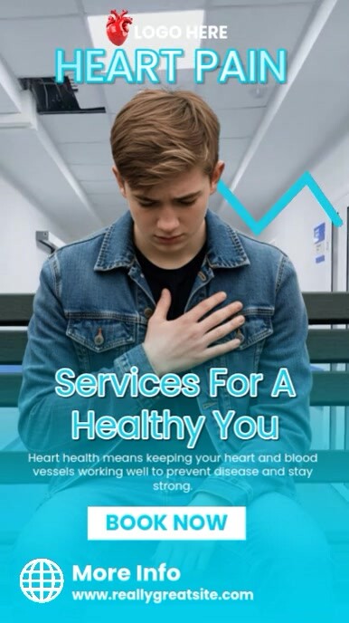 Heart Pain Reels Template | PosterMyWall