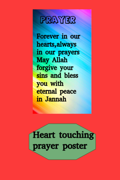 heart touching prayer poster Template | PosterMyWall