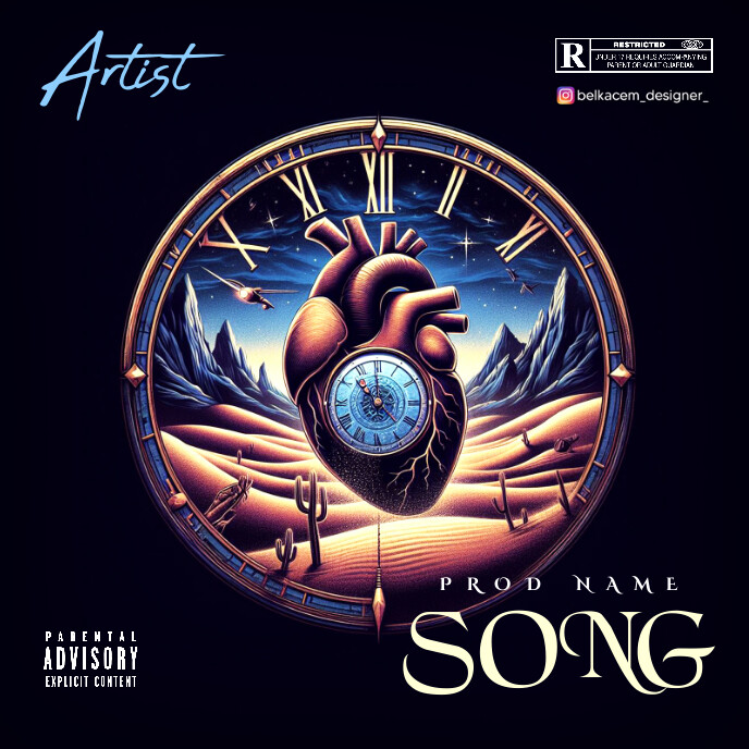 heart watch cover art Template | PosterMyWall