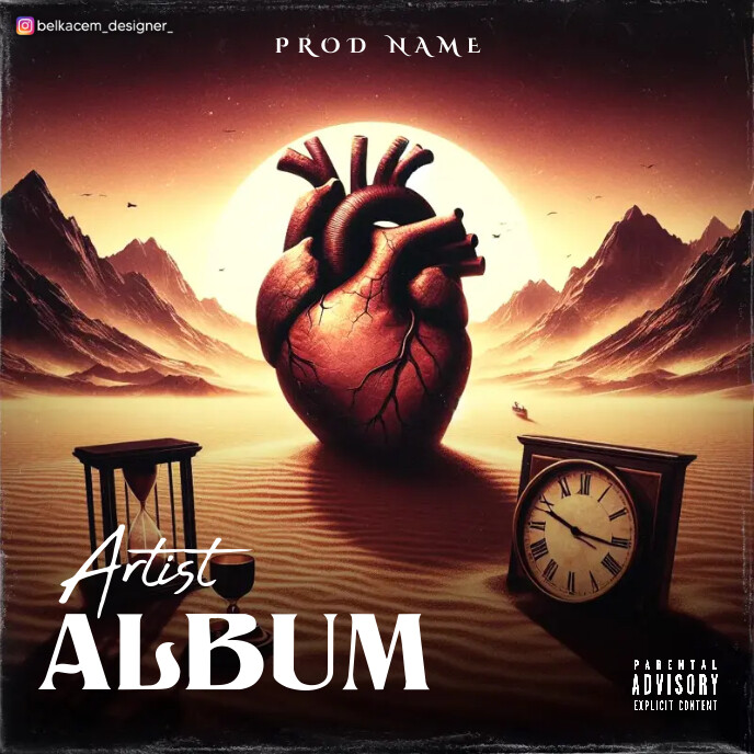 heart watch cover art Template | PosterMyWall