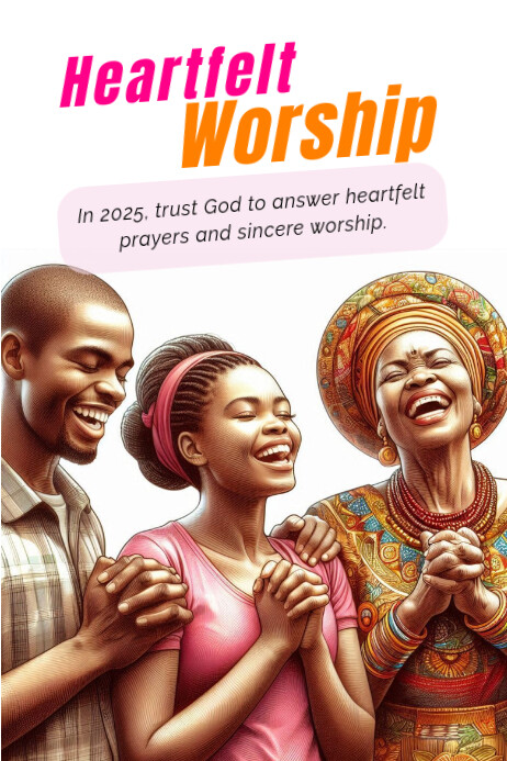 Copy of Heartfelt worship | PosterMyWall