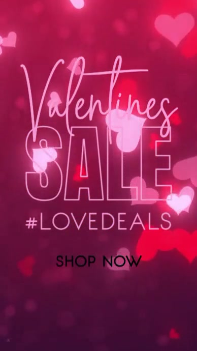 Hearts Valentine's Day Sale Instagram Reel Template | PosterMyWall