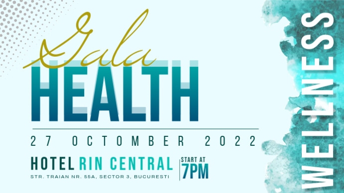 Health Gala - Wellness Event blue Template | PosterMyWall