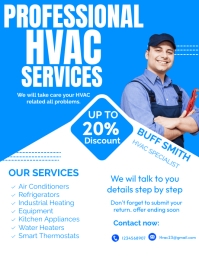 Heating and cooling expert flyer HVAC trainin Template | PosterMyWall
