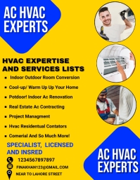 Heating and Cooling HVAC Flyer Ad Template,hv | PosterMyWall