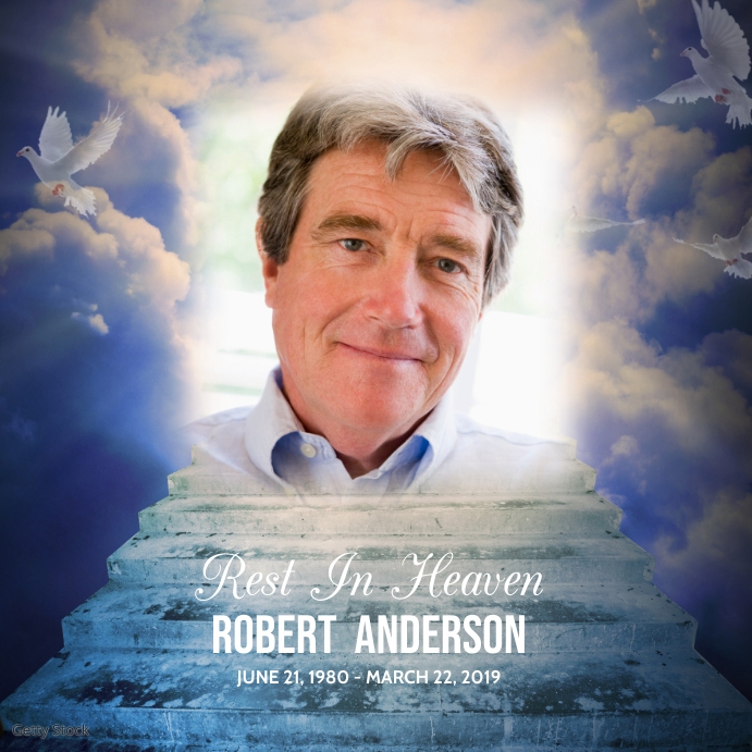Heaven Funeral Rest In Peace Template | PosterMyWall