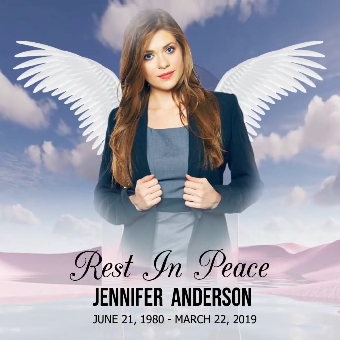 Heaven Funeral Rest In Peace Instagram Post Template | PosterMyWall