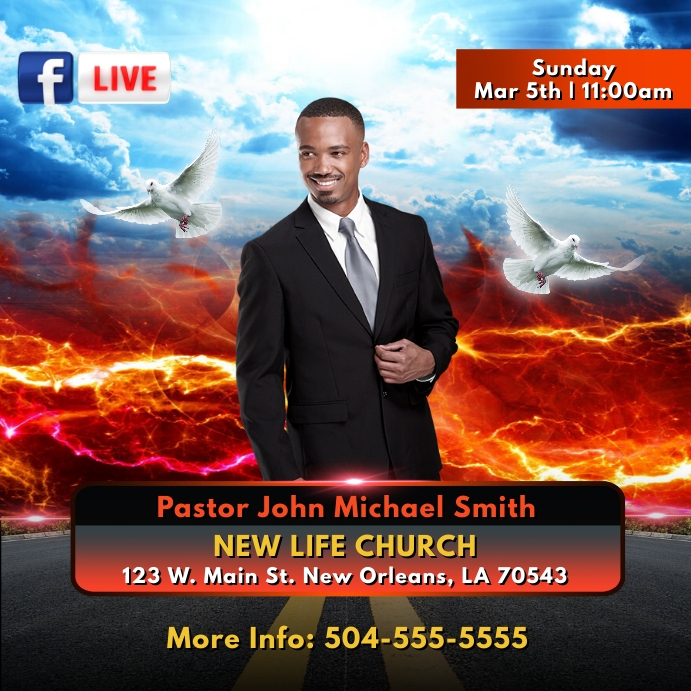 Copy of HEAVEN HELL CHURCH FLYER TEMPLATE | PosterMyWall