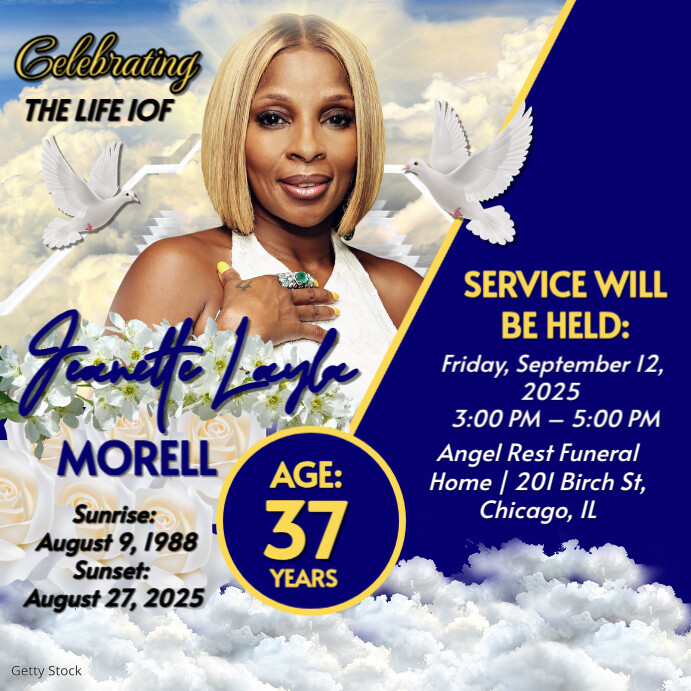 Heaven Stairs white cloud blue area Funeral Flyer Memorial Flyer ...