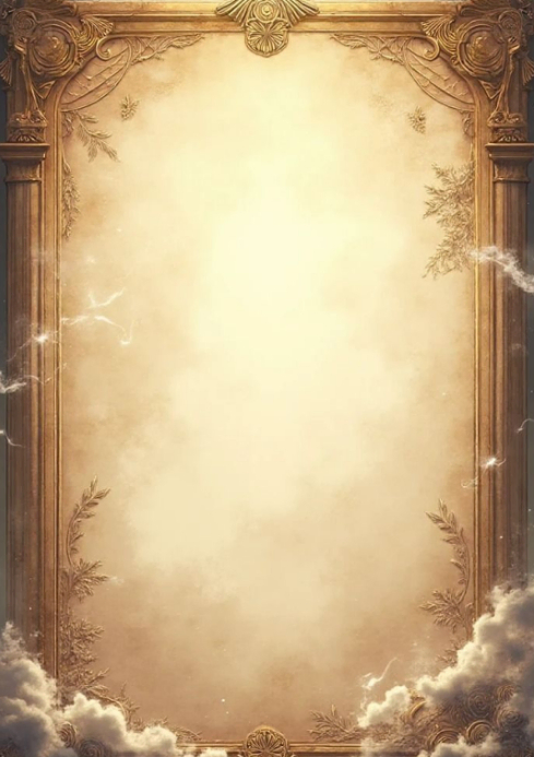 Heavenly Vintage Gold Frame Template | PosterMyWall