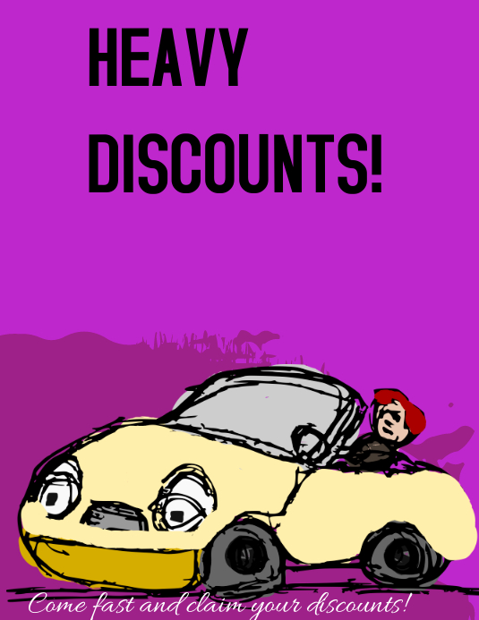 Heavy discounts Template | PosterMyWall