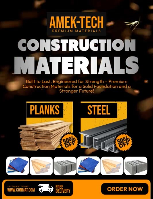Copy of Heavy Duty Materials | PosterMyWall