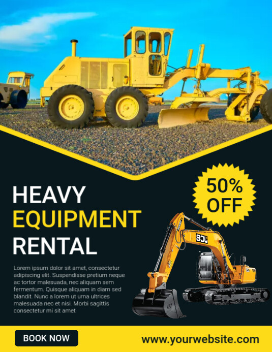 heavy equipment5 Template | PosterMyWall
